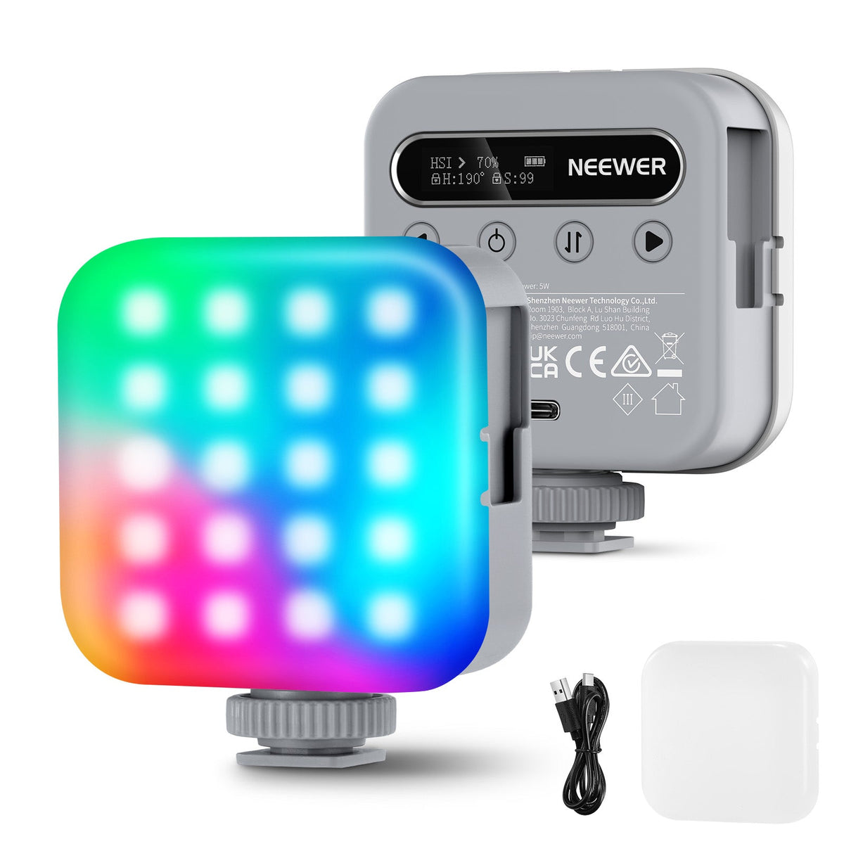 NEEWER BL60C 360° Full Color Magnetic RGB Video Light - NEEWER – NEEWER.EU